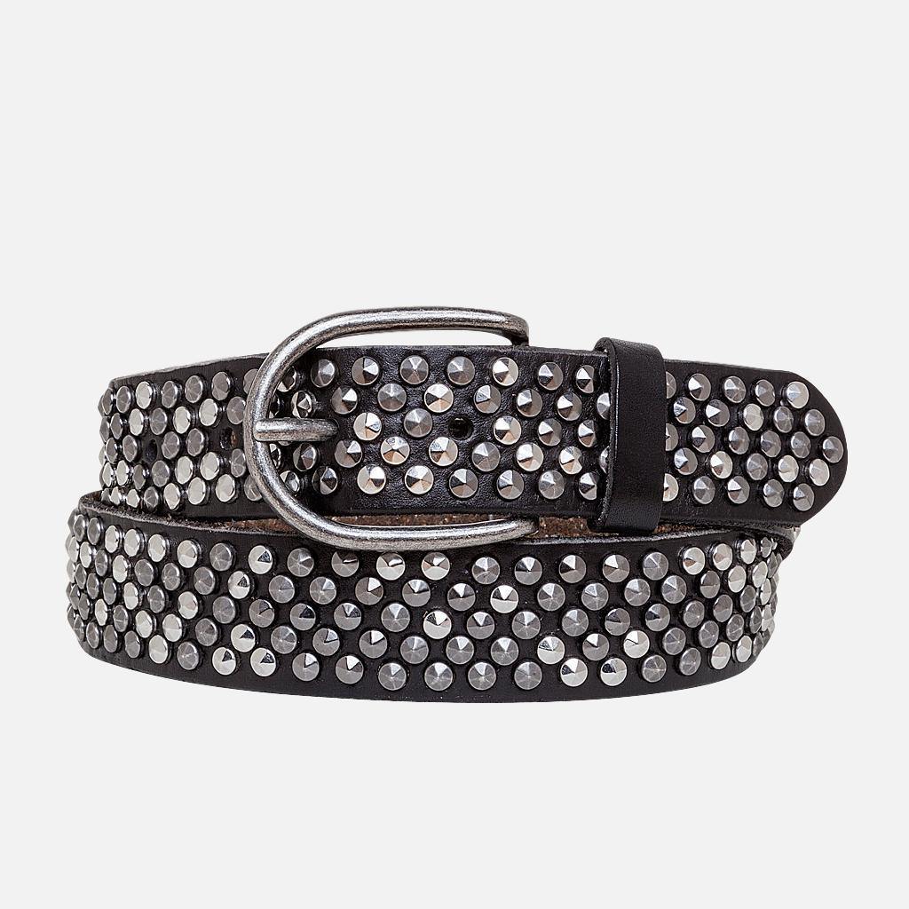 Multicolored Studded Leather Belt - Voluptuary Boutique
